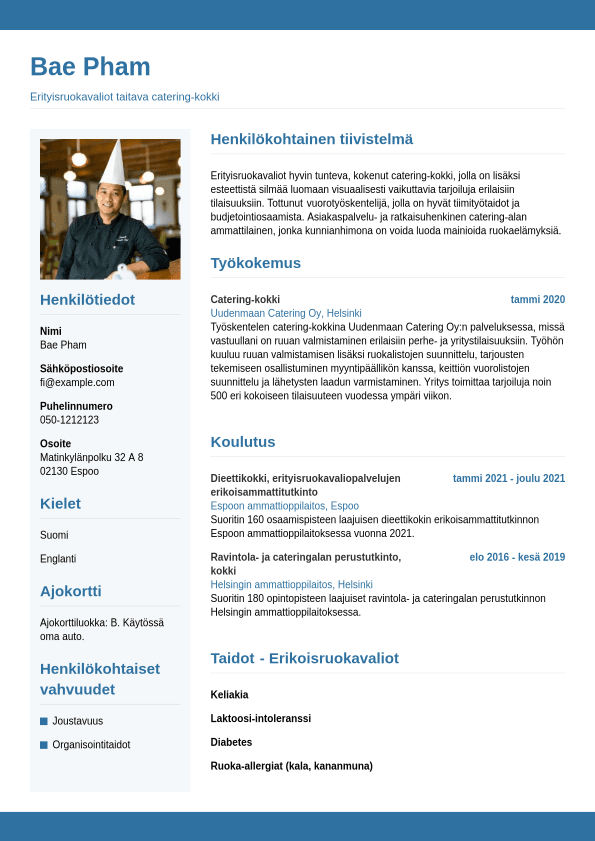 Luo tyylikäs CV 10 minuutissa CV:fi:n avulla: lisää tieto - CV.fi