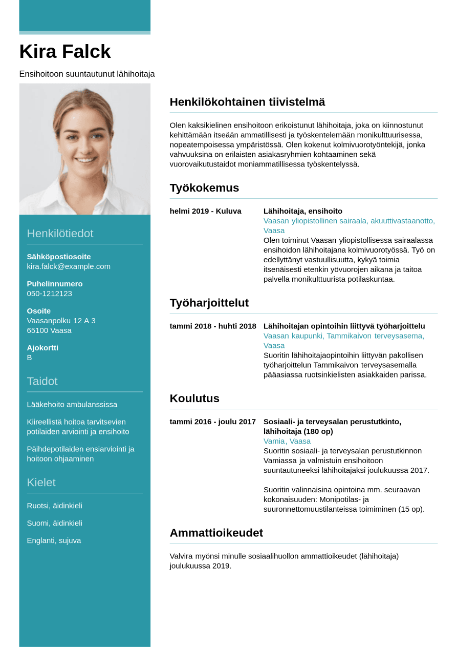 CV-mallipohjat - CV.fi