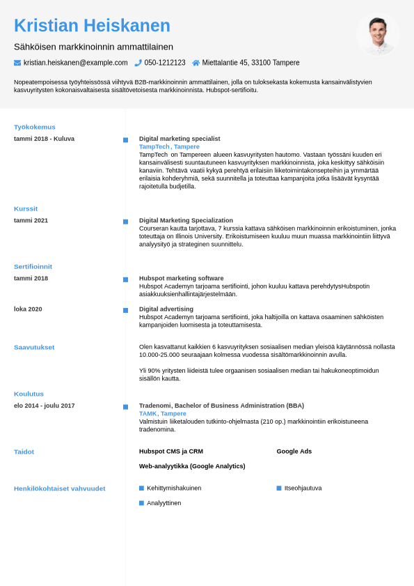 CV-mallipohjat - CV.fi